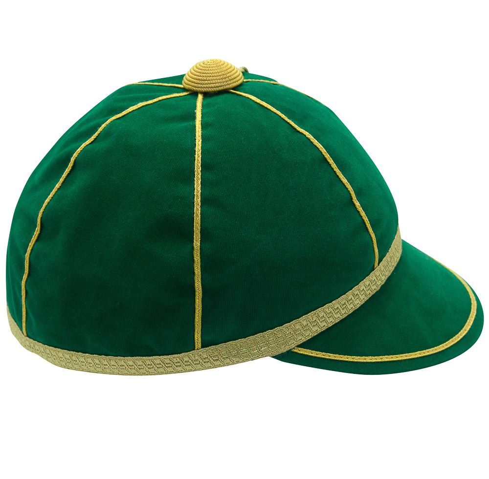 Honours Cap Dark Emerald With Gold Trim | Honourcaps.com