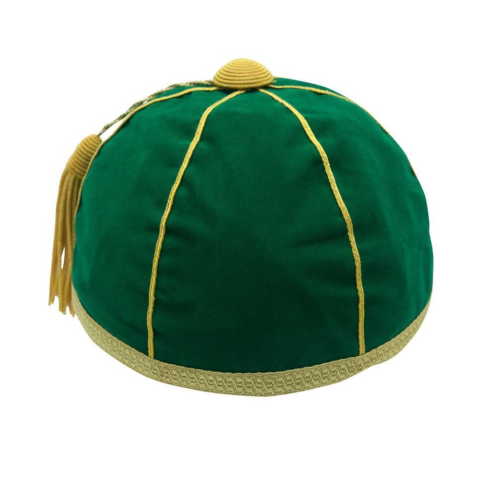 Honours Cap Dark Emerald With Gold Trim | Honourcaps.com