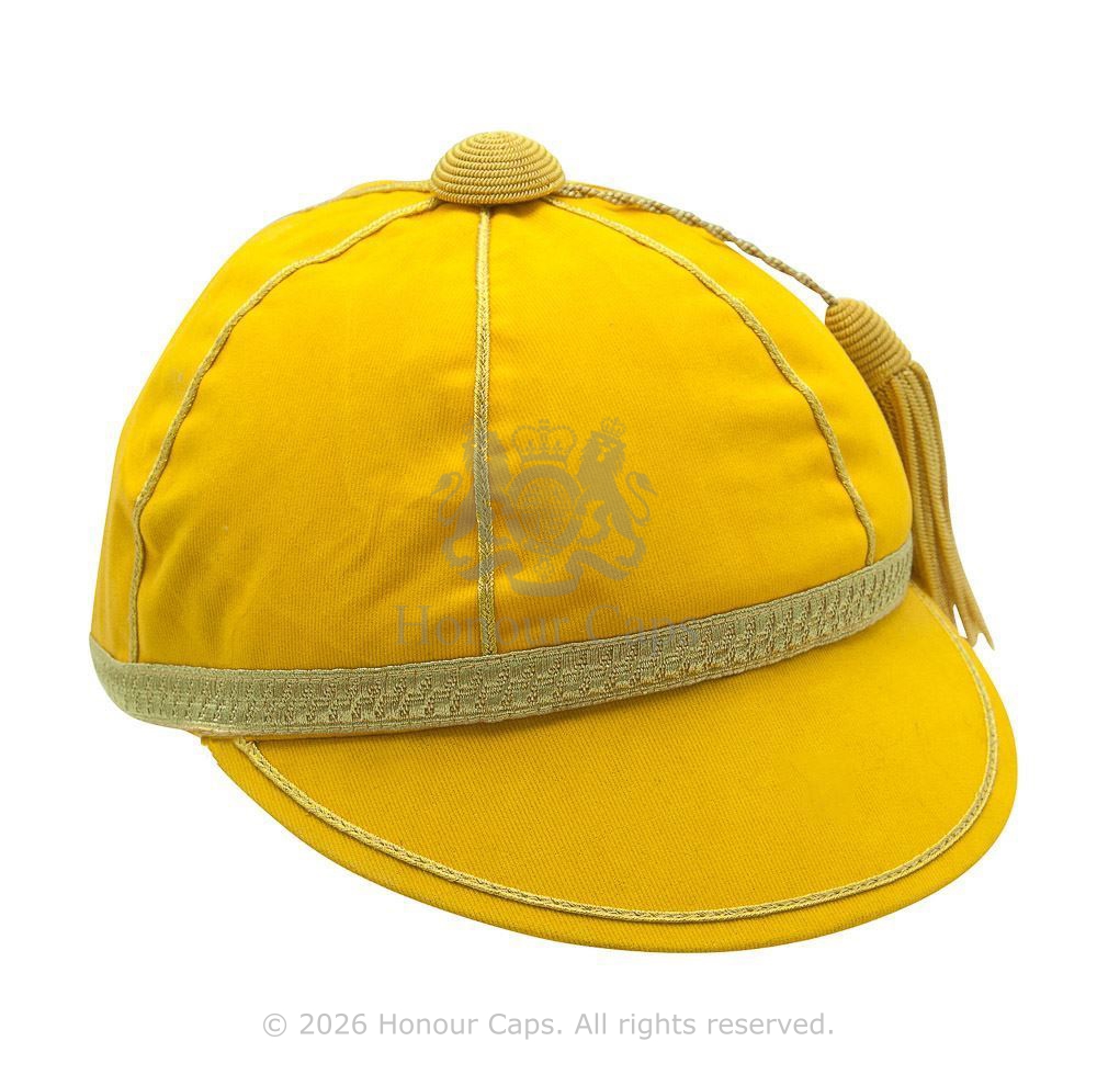 Honours Cap Light Gold With Gold Trim | Honourcaps.com