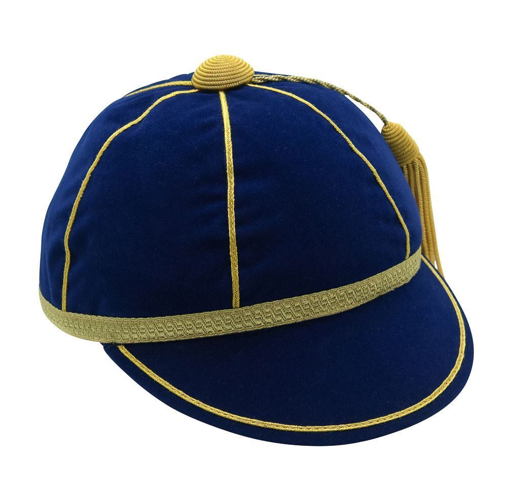 Honours Cap Dark Royal With Gold Trim | Honourcaps.com