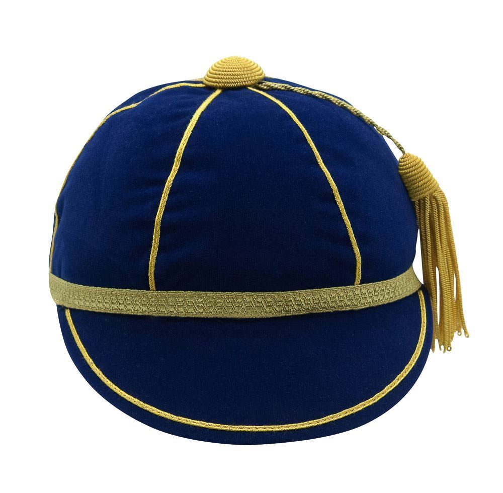 Honours Cap Dark Royal With Gold Trim | Honourcaps.com