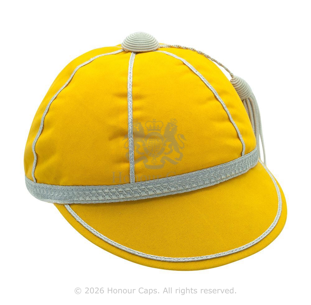 Honours Cap Light Gold With Silver Trim | Honourcaps.com