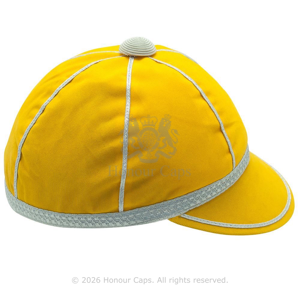 Honours Cap Light Gold With Silver Trim | Honourcaps.com